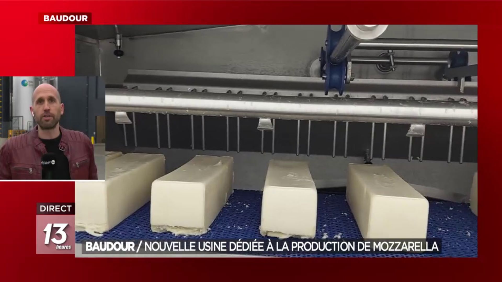 Baudour : nouvelle usine dédiée à la production de mozzarella - - Auvio