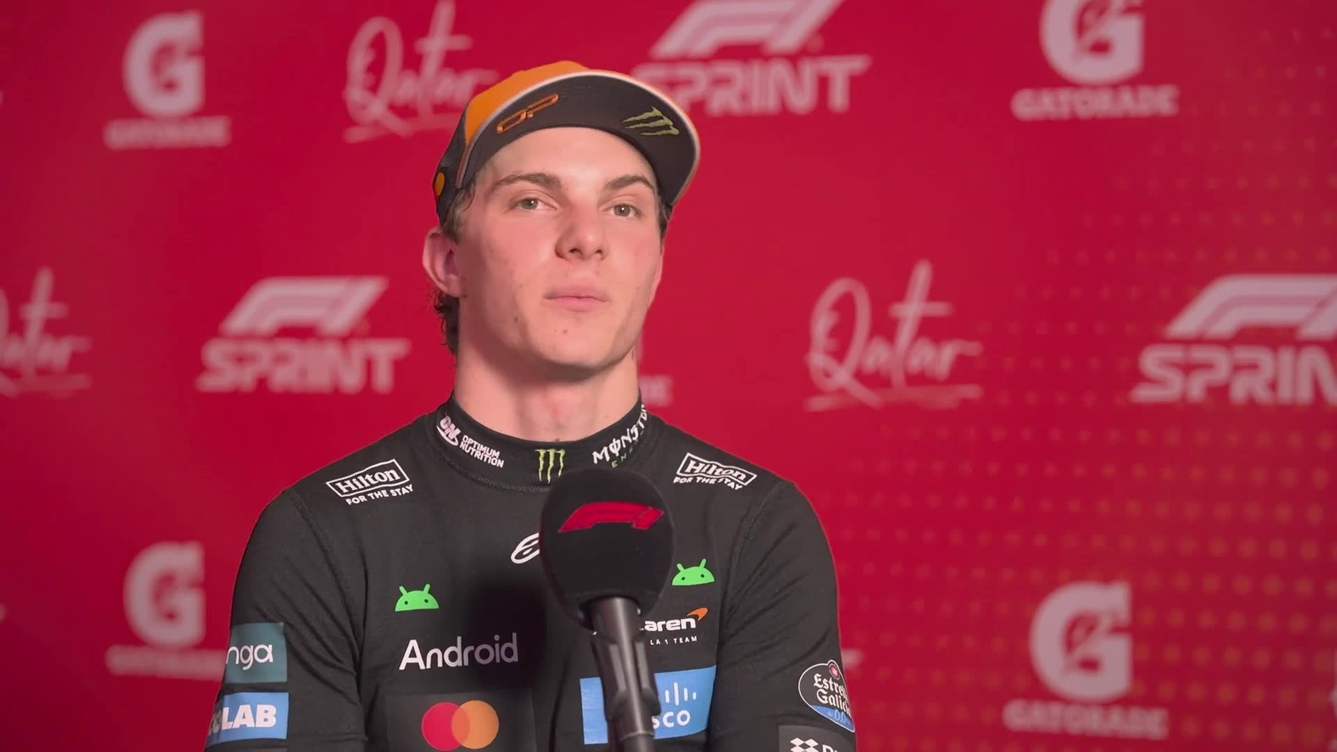 F1 Qatar : la réaction de Piastri après sa pole pour le sprint - F1 ...