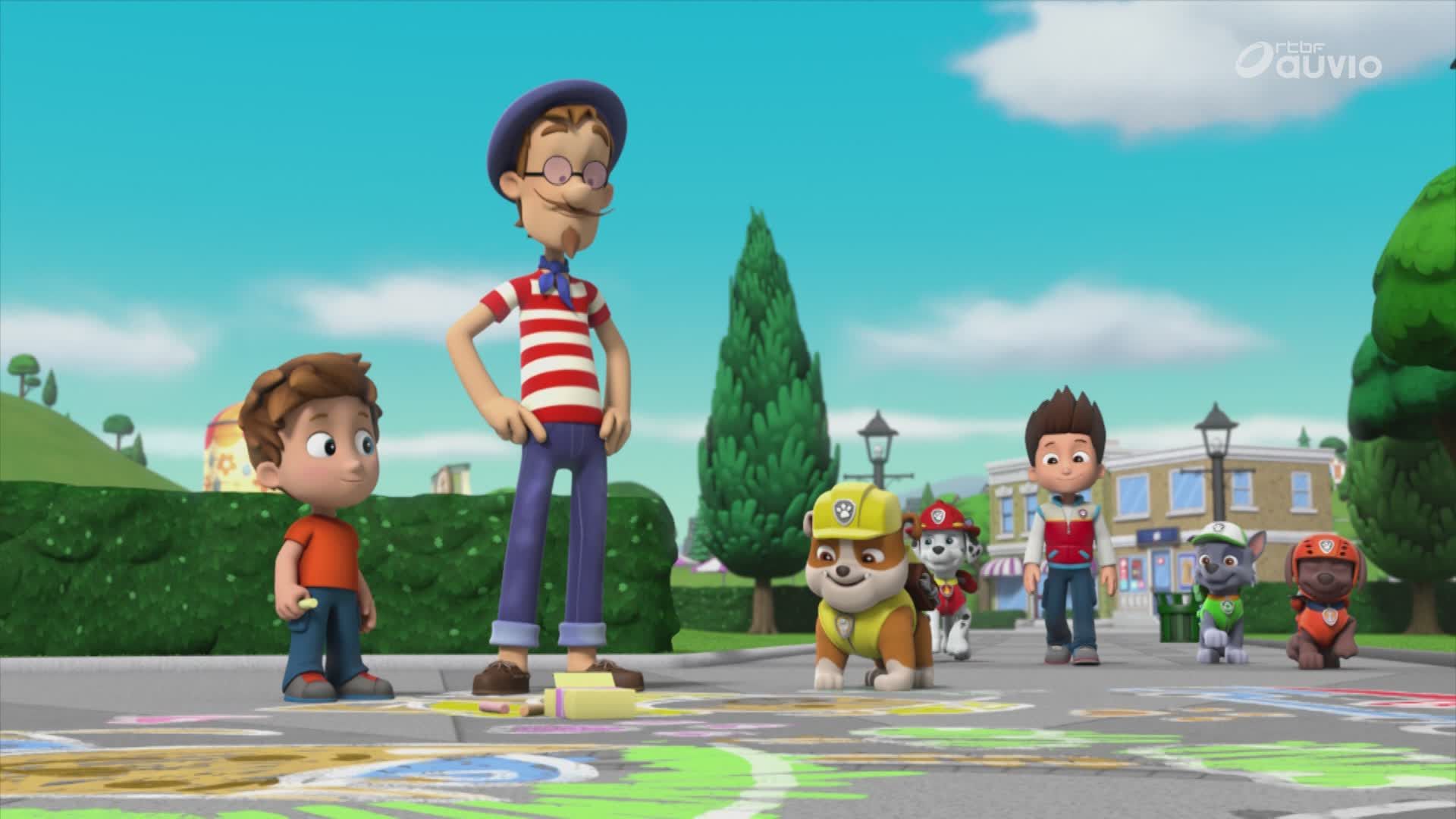 Pat' Patrouille - La fresque de la mini patrouille - Auvio