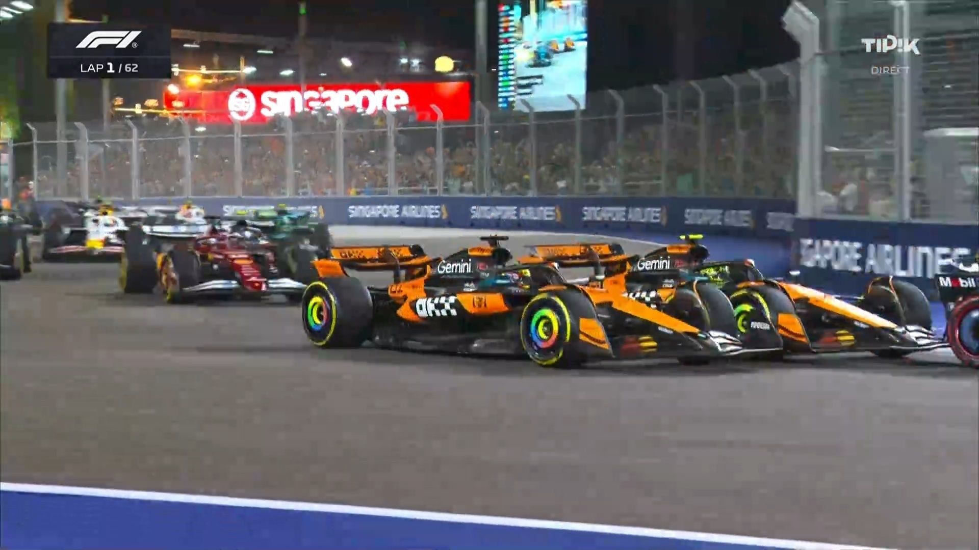 F1 Singapour : Russell s’impose devant Verstappen, McLaren champion des constructeurs - RTBF Actus