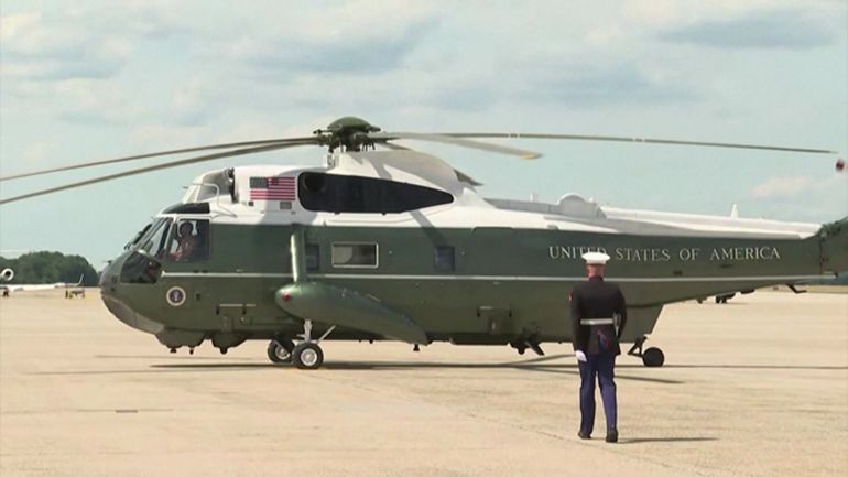 Trump rentre de son week-end - - Auvio